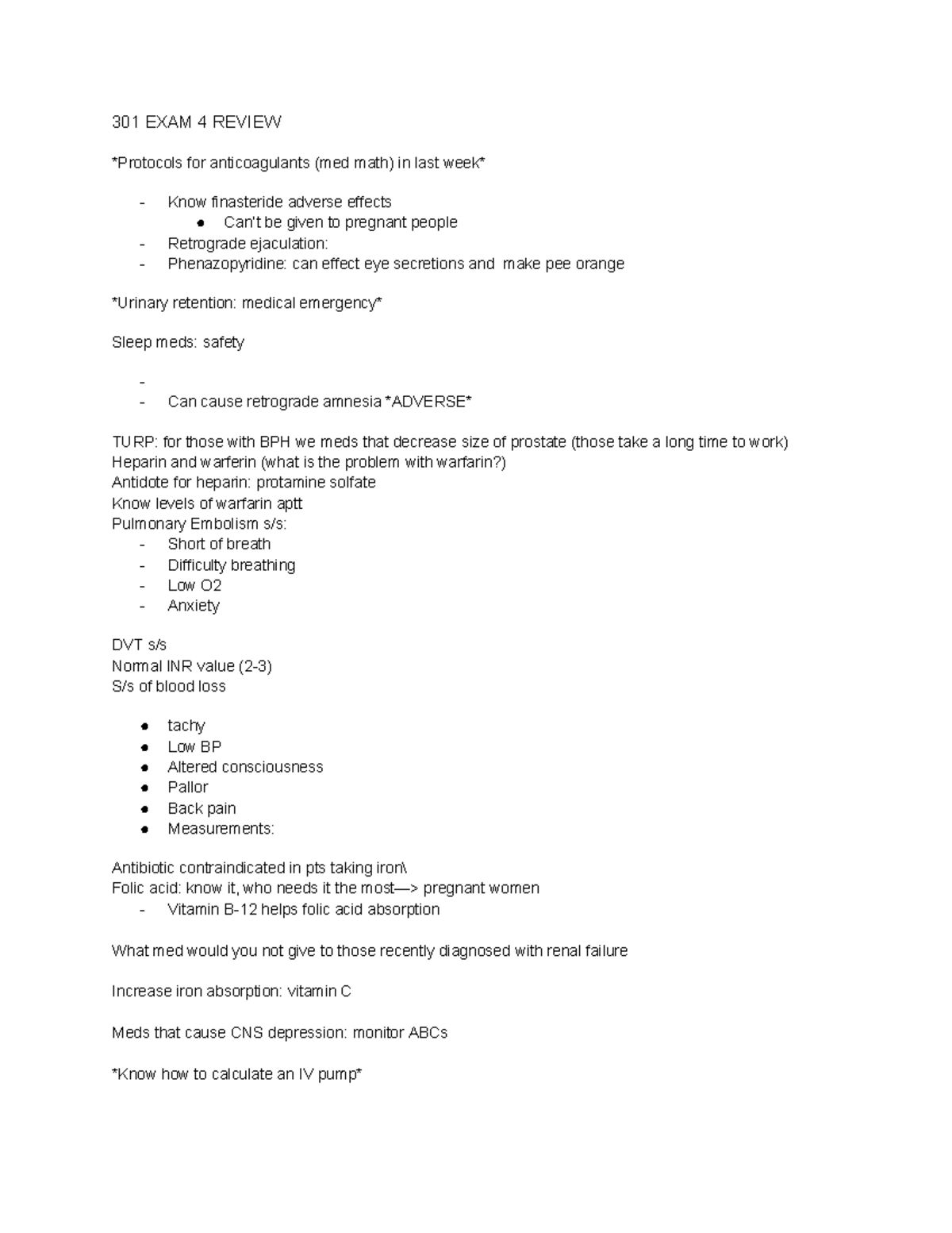 301 EXAM 4 Review - study guide - 301 EXAM 4 REVIEW Protocols for ...