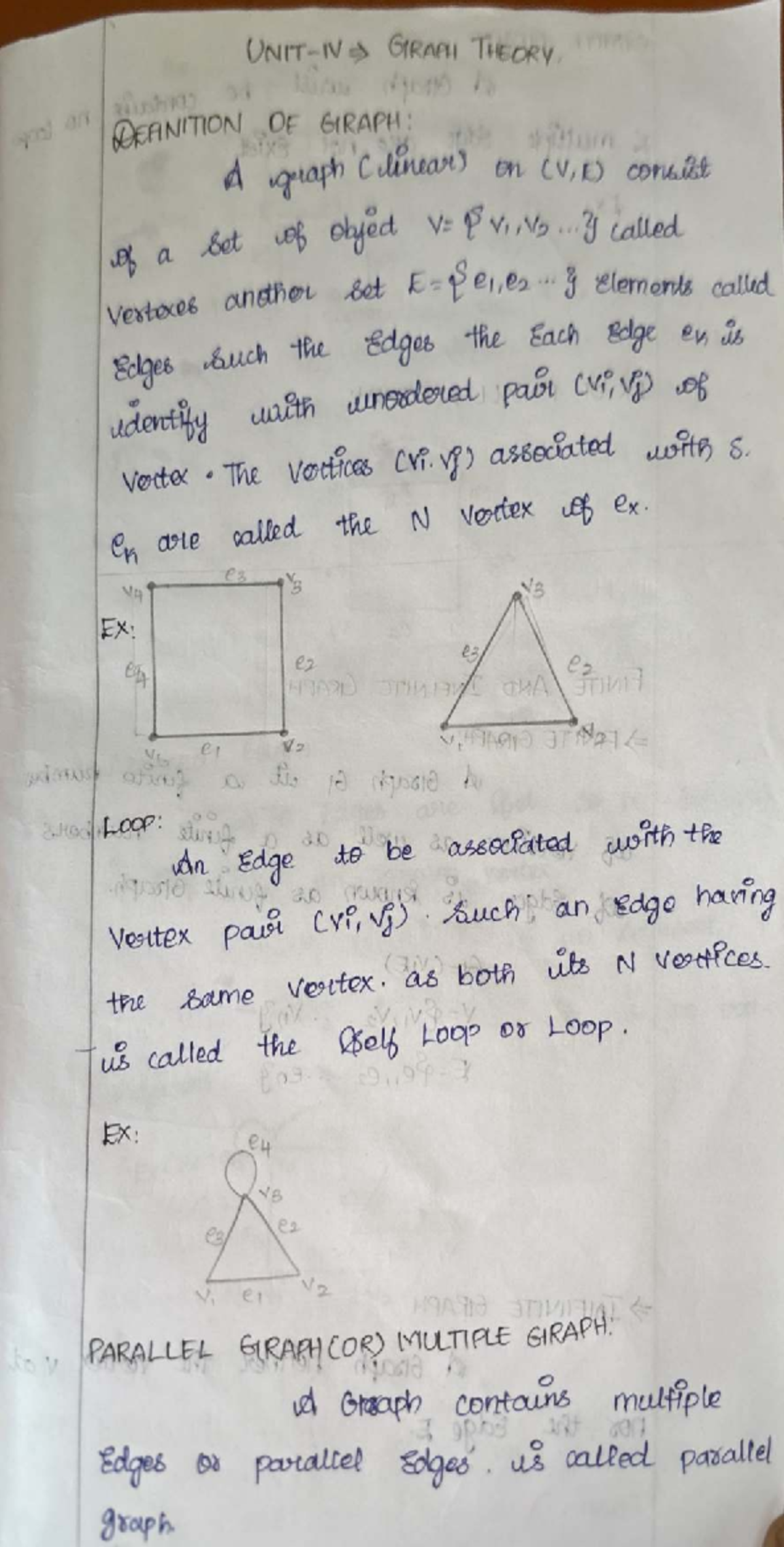 GRAPH THEORY (MATH101) - Definitions and Concepts Explained - Studocu