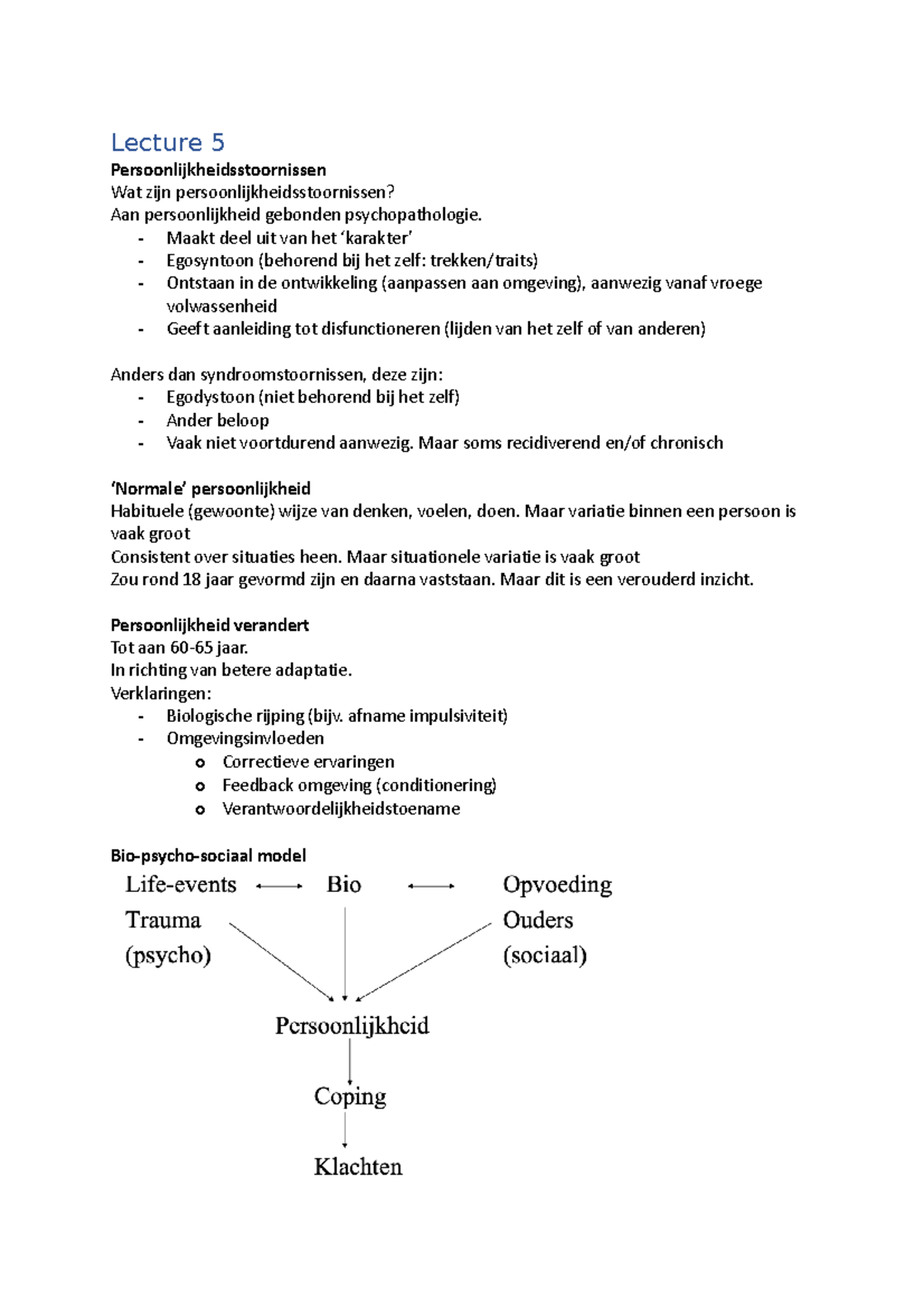 5. Persoonlijkheidsstoornissen: Kernconcepten en Behandelmethoden ...