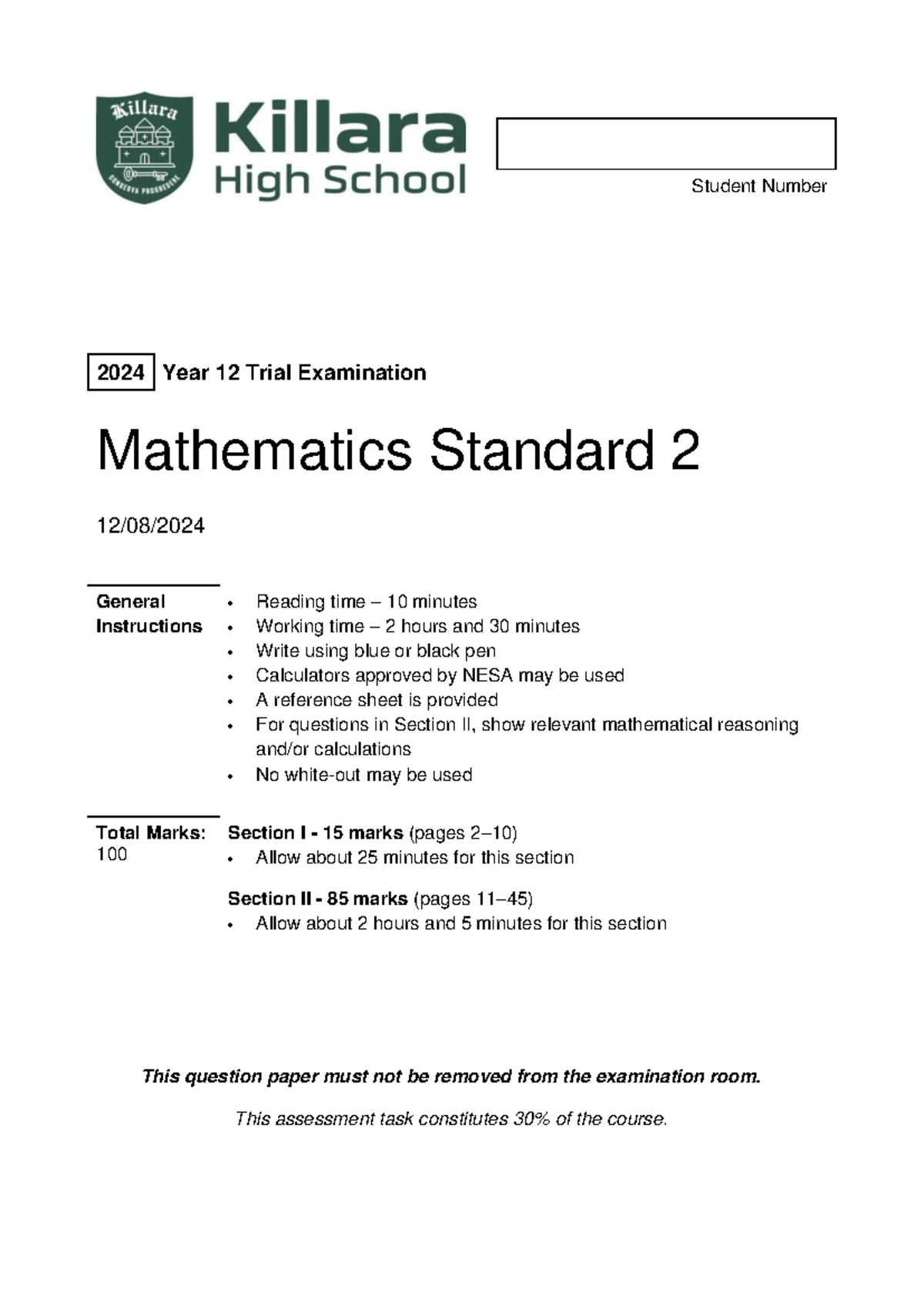 Mathematics Standard 2 Reference Sheet Annotated - 1 – NSW Education ...