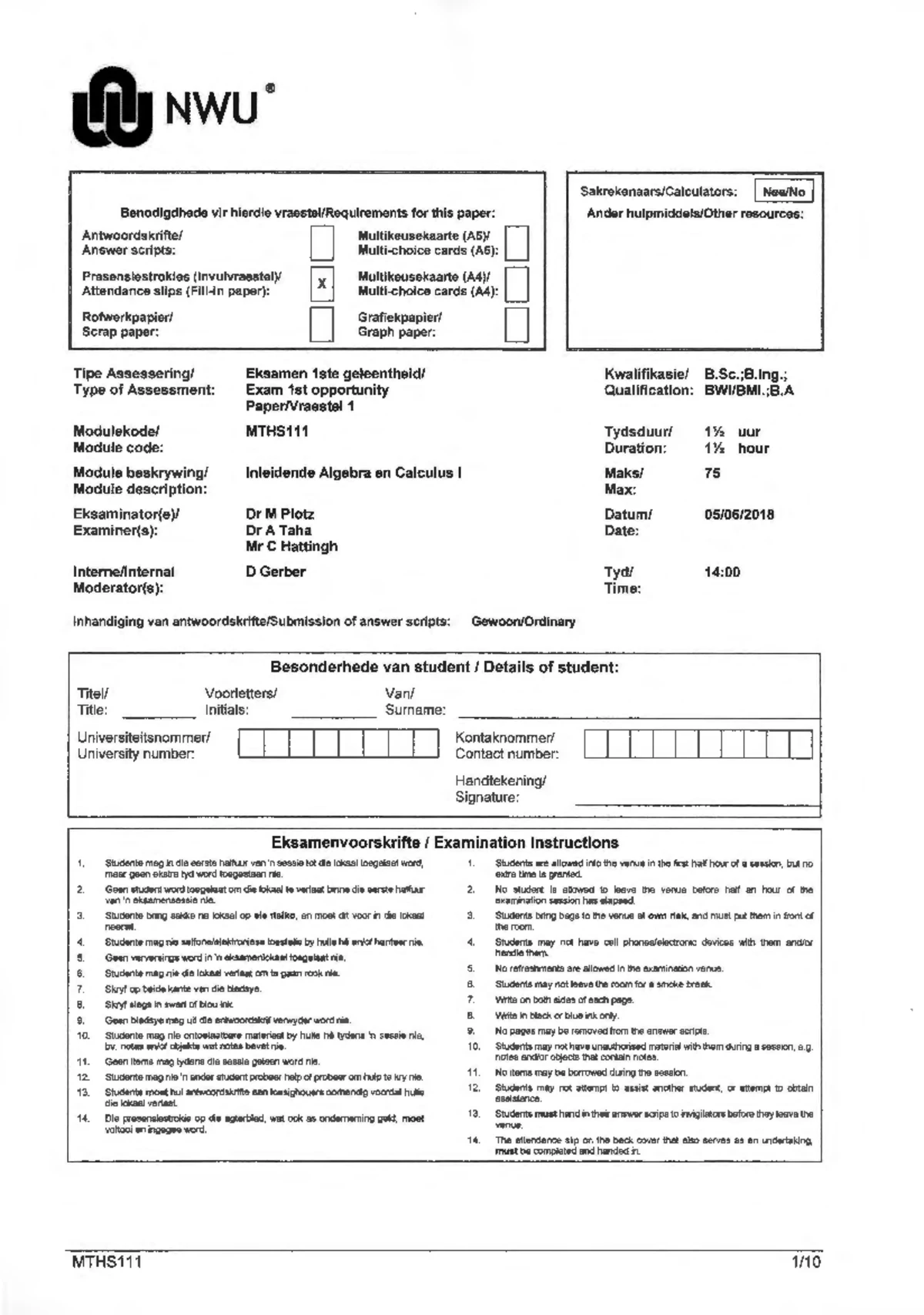 MTHS121 Tutorial Test 8 - Comprehensive Study Guide 2023 - Studocu