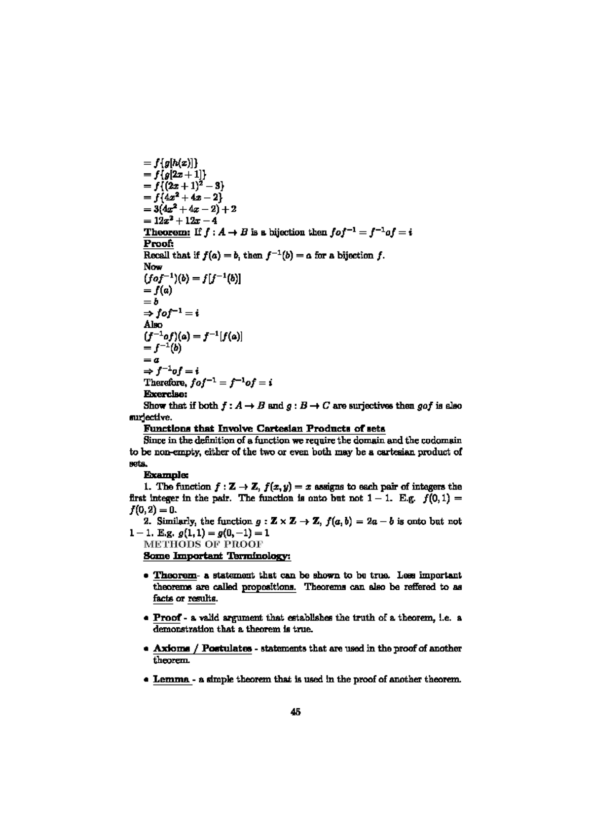 Methods of proofs - Discrete Mathematics Notes - 1)2 4x 3(4x2 4x 2) 2 ...