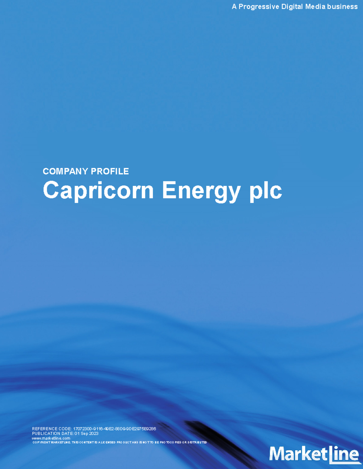 Capricorn Energy plc: Company Profile and Business Overview (Sep 2023 ...