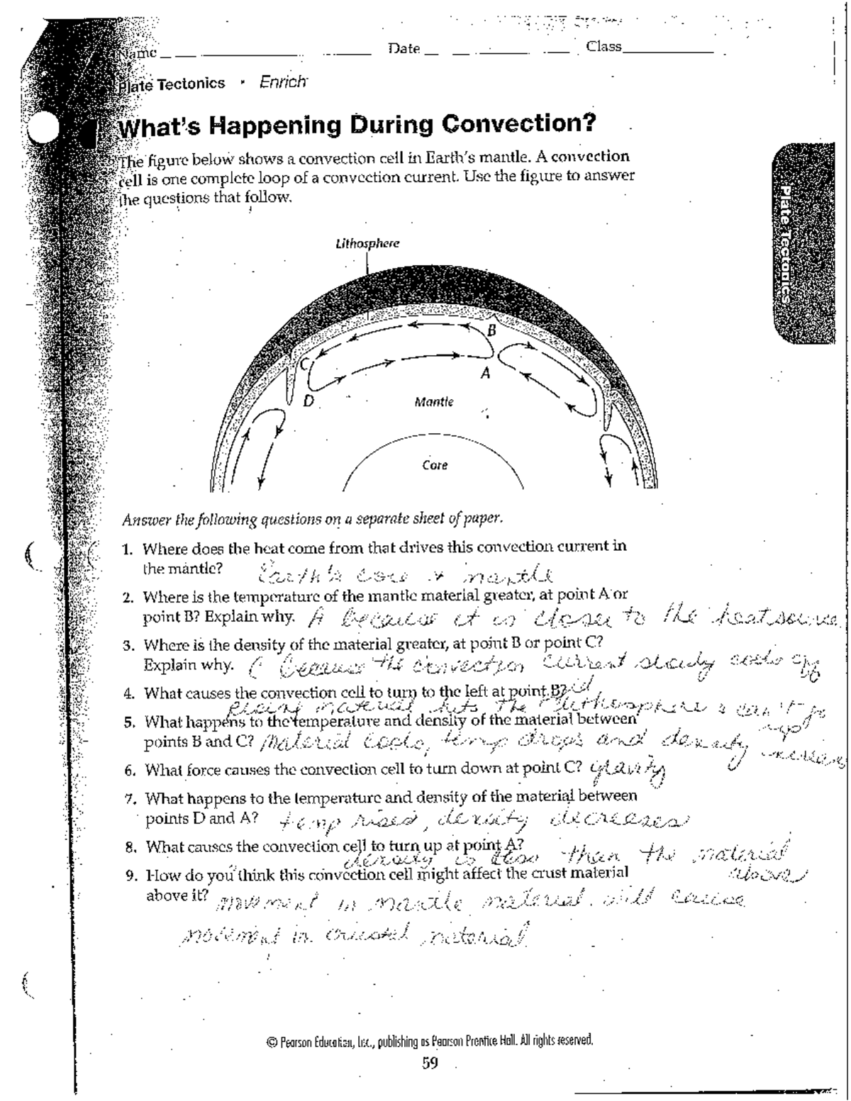 Plate Tectonics Review & Reinforce: Understanding Convection ...
