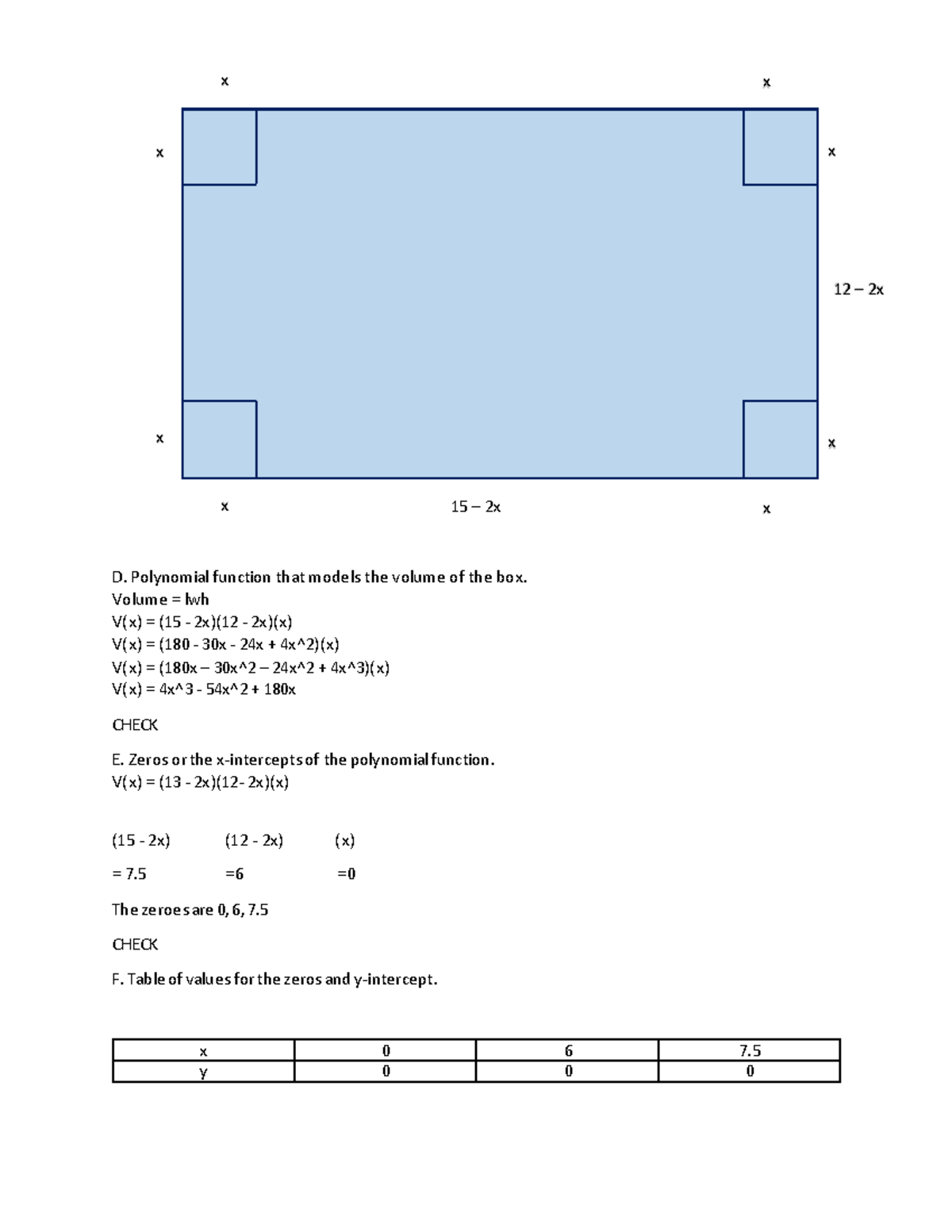 Math-Group-8, Final Exam Notes on Polynomial Volume Functions - Studocu