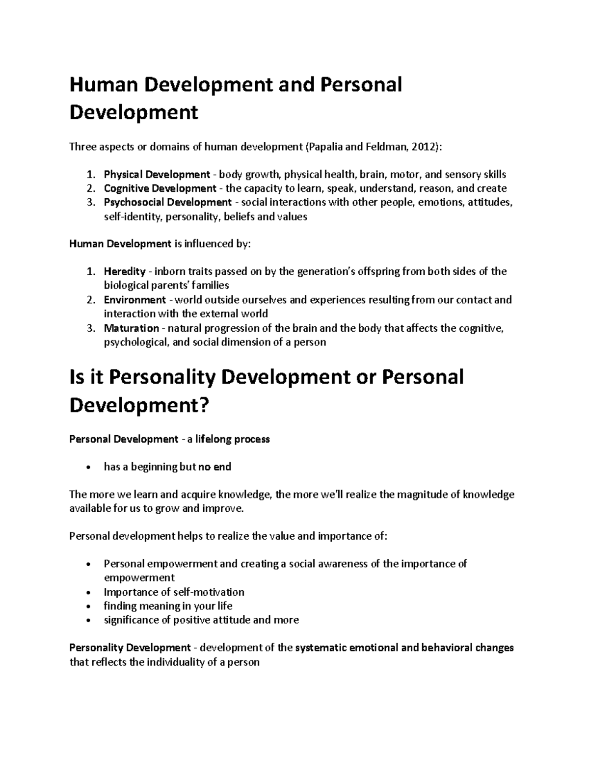 Human Development and Personal Growth Insights: A Comprehensive Study ...
