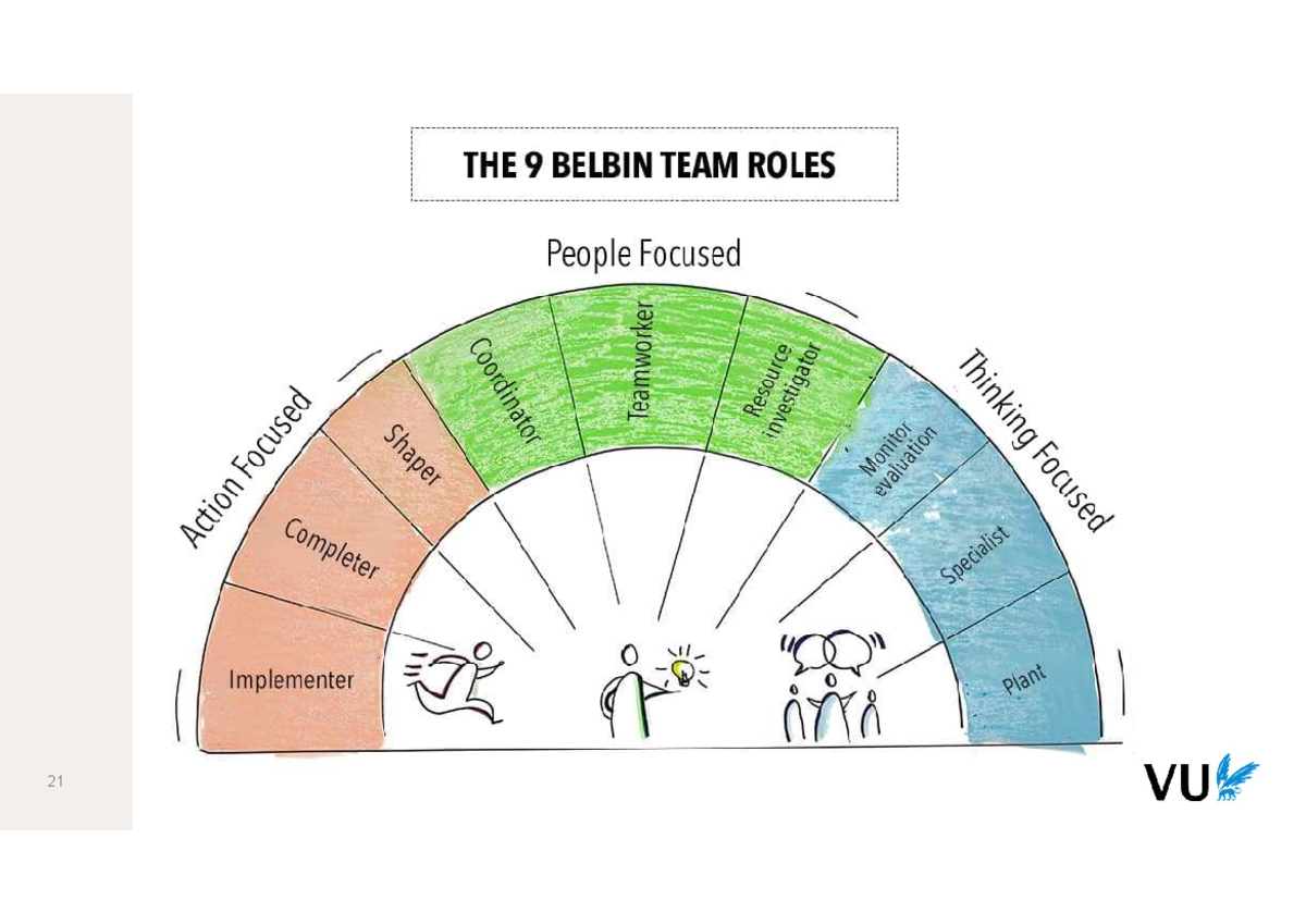 Belbin Team Roles Overview: Understanding 9 Key Roles (VU) - Studocu