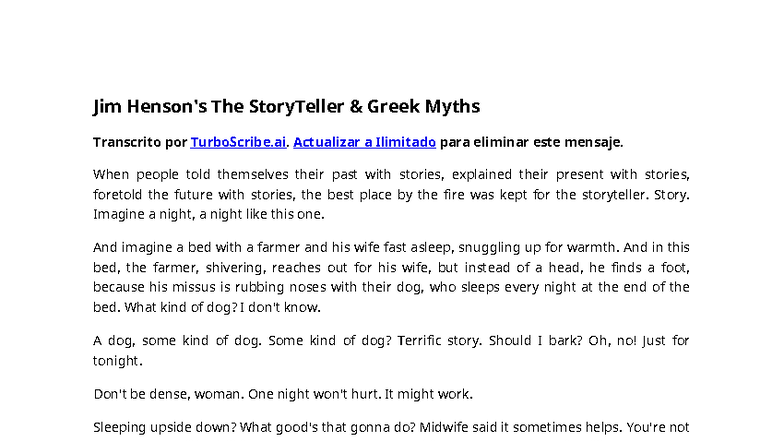 Jim Henson's The Story Teller & Greek Myths - Jim Henson's The ...