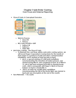 Costing Systems in Managerial Accounting Project - Part 3 and Part 4 ...