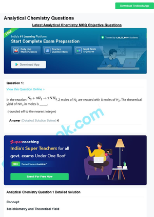 Analytical Chemistry - MATS - ANALYTICAL CHEMISTRY Both classical and ...