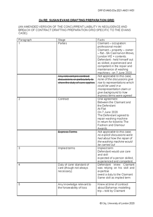 Drafting Assignment - IN THE COUNTY COURT CLAIM NO: BETWEEN MR THOMAS ...