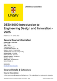 DESN1000 - UNSW Sydney - Engineering Design - Studocu