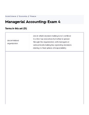 Managerial Accounting Chapter 6 Flashcards Quizlet - Managerial ...
