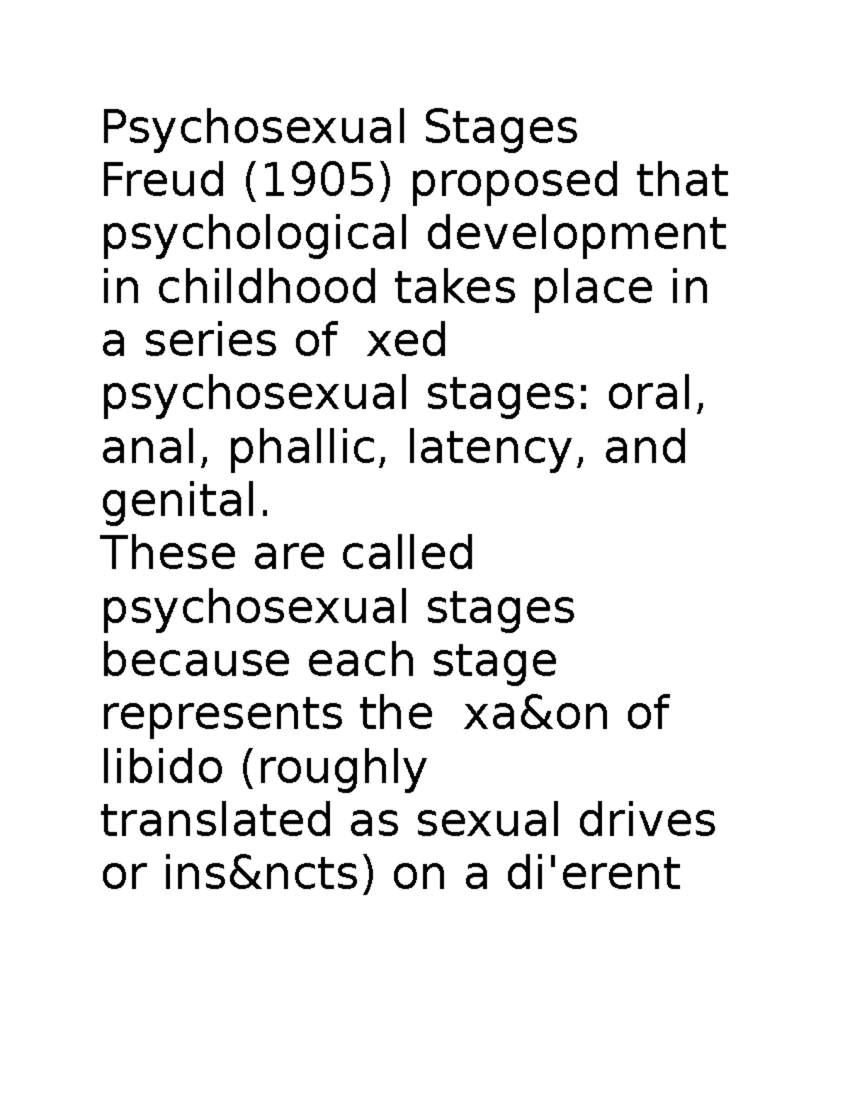 Psychosexual Stages of Development of Sigmund Freud - Psychosexual ...