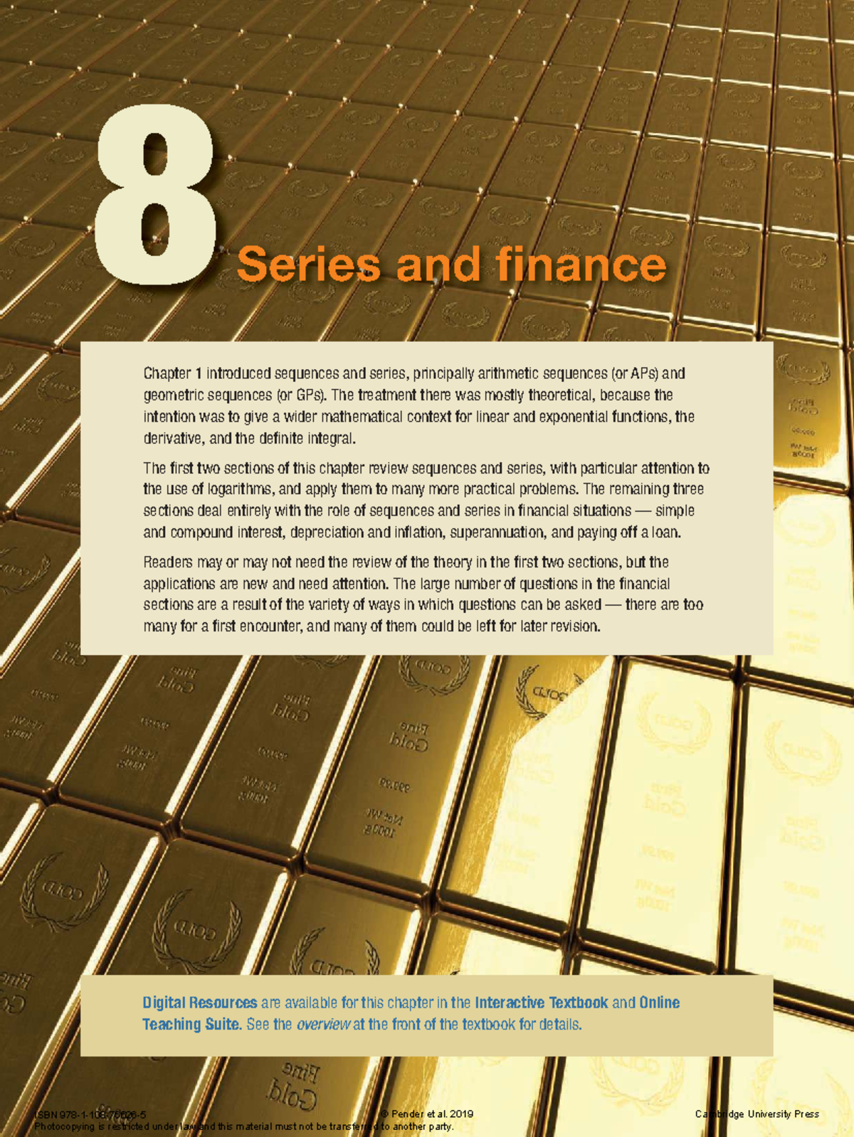 Maths Adv 8A: Series and Finance - Sequences & Applications - Studocu