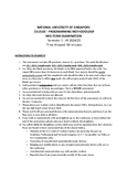 CS1010E - NUS - Programming Methodology - Studocu