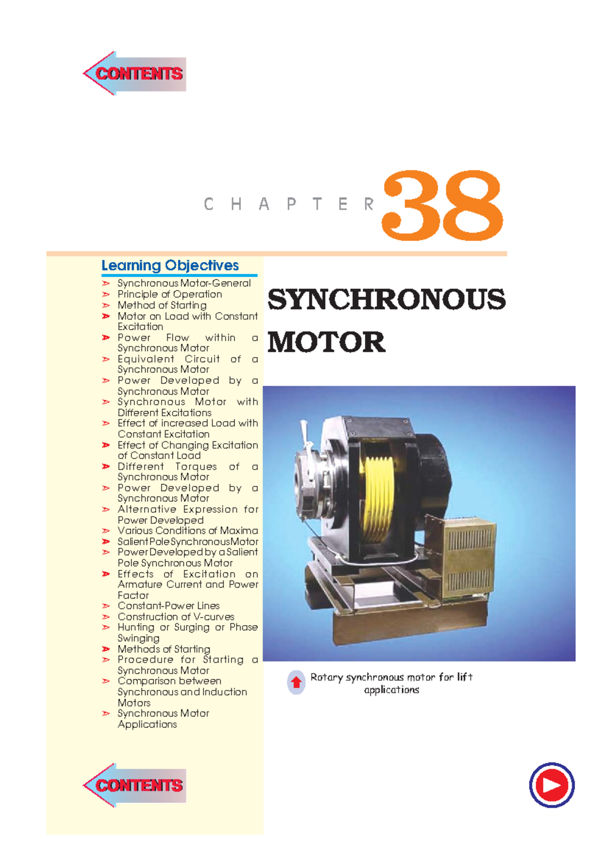 Ch 38 Synchronous Motor: Principles, Operation & Applications - Studocu