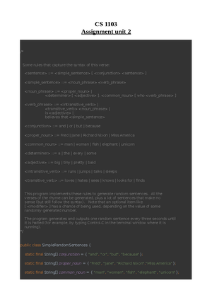 [Solved] Using Java programming Language develop a sorting algorithm - Programming 2 (CS 1103 ...