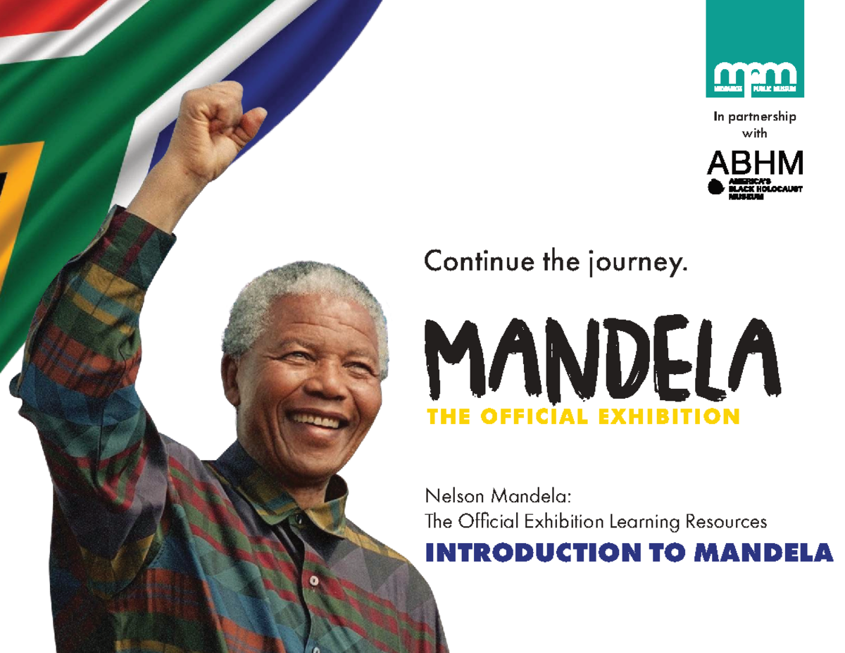Nelson Mandela: Introductory Presentation Notes for Exhibition - Studocu