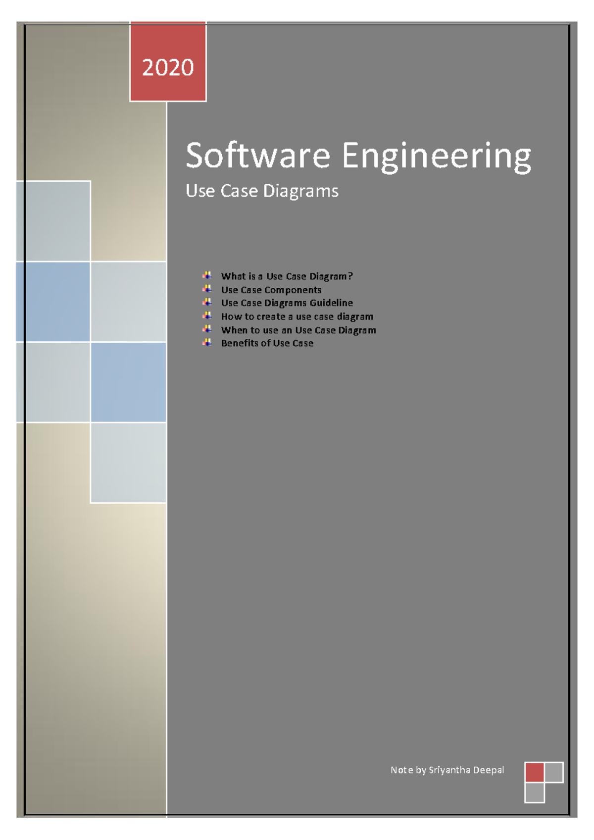Software Engineering Use Case Diagrams Full Notes (2020) - Studocu