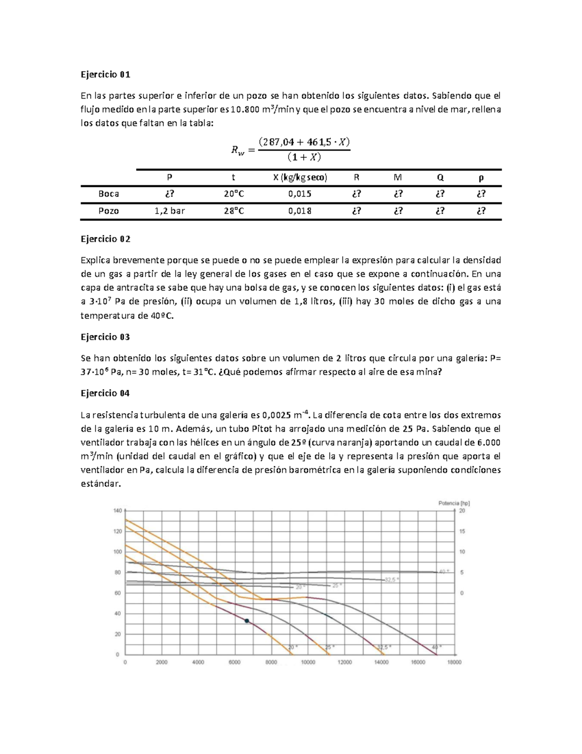 Ejercicios de Termodinámica y Fluidos - Tema 3.1 - Studocu
