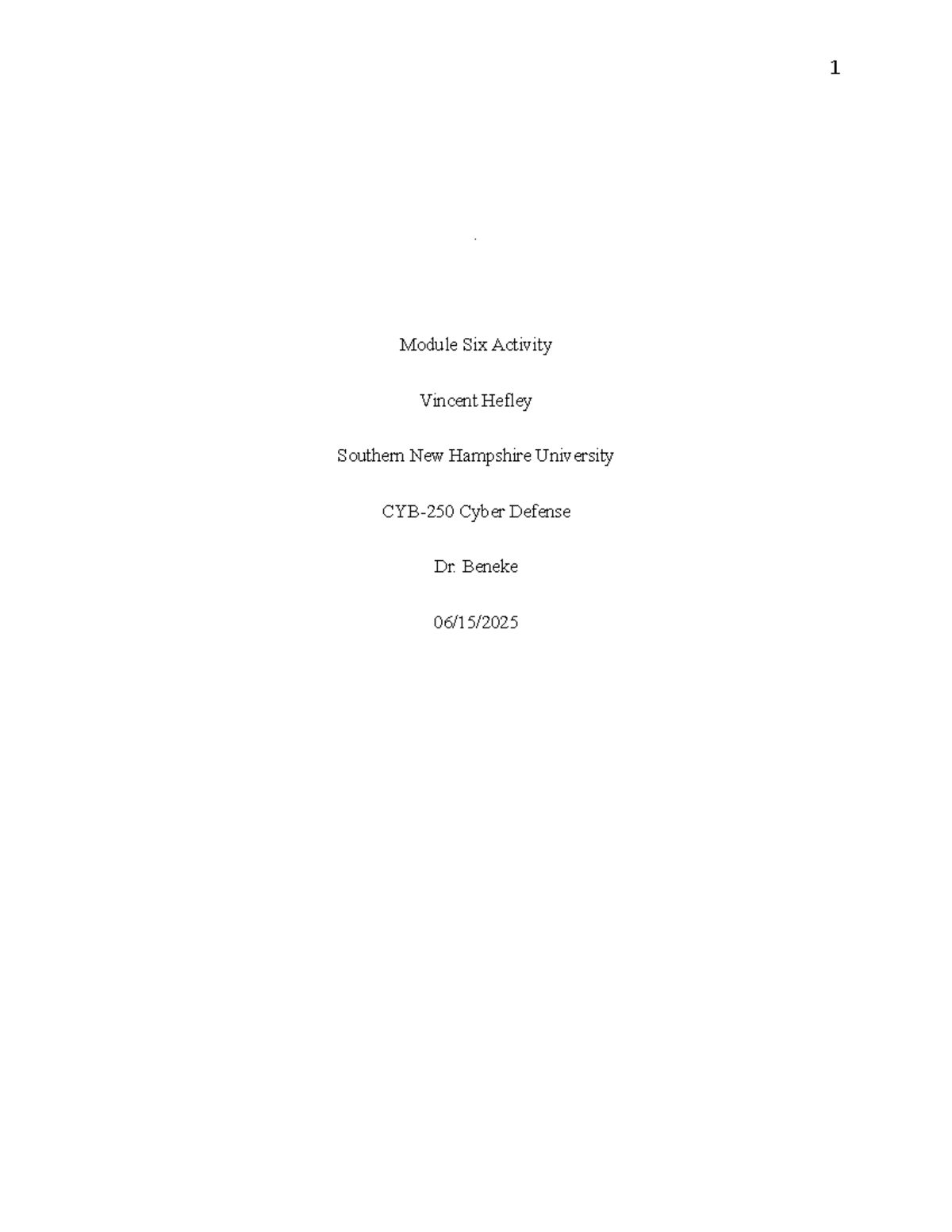 CYB-250 Module Six Activity: Personal Device Security Policy Update ...