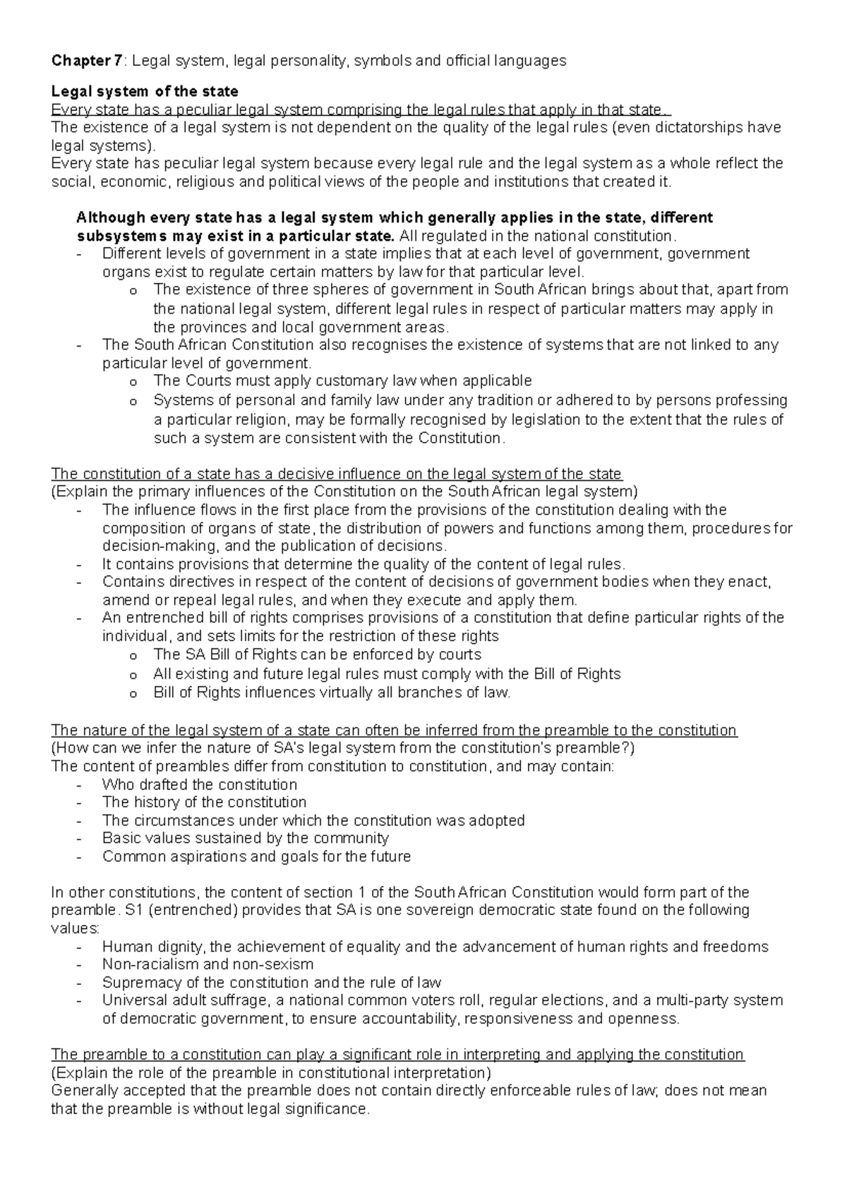 Grootboom Case Summary - Surname and initials Mahlathi PS Student ...