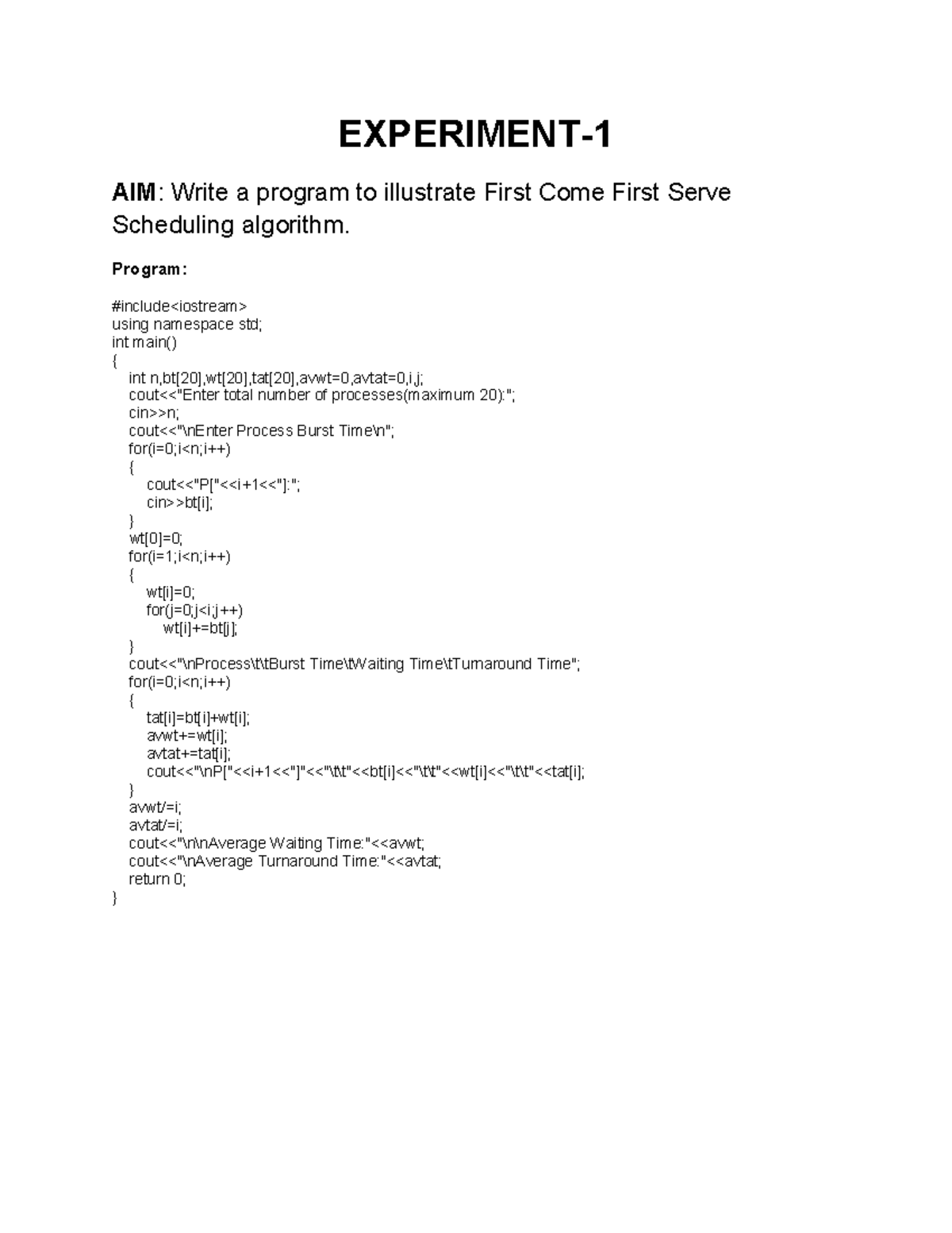 CD FILE - complete practical file of compiler design - EXPERIMENT- AIM: Write a program to - Studocu
