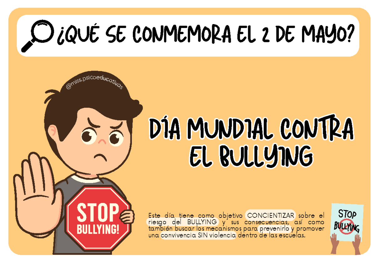 Día Mundial Contra el Bullying: Conciencia y Prevención - Studocu