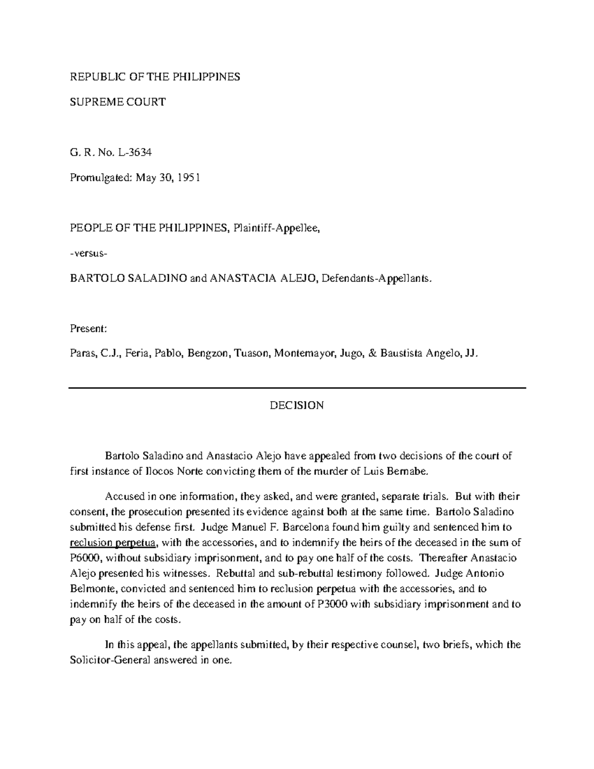 People v. Saladino & Alejo: Supreme Court Decision (G.R. No. 52354771 ...