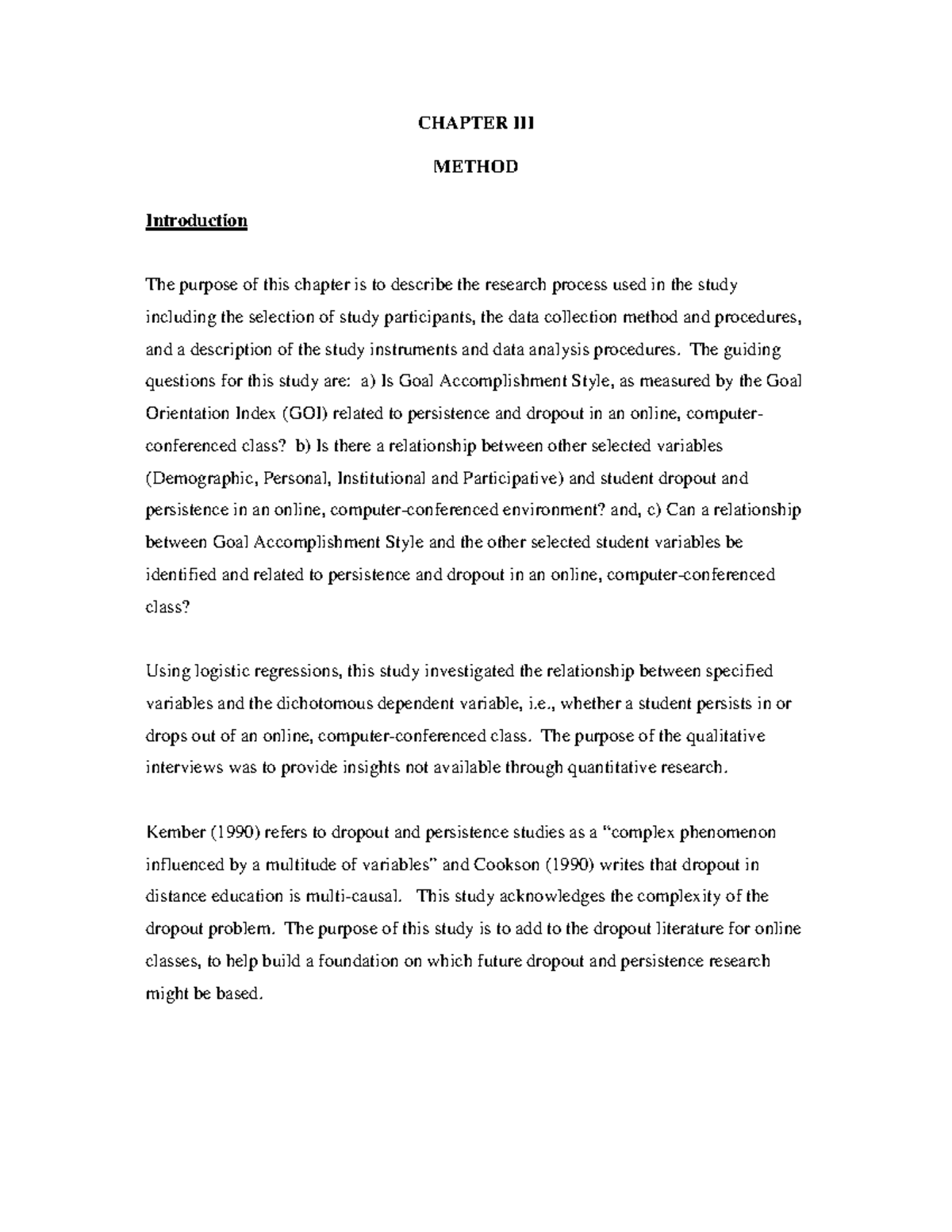 Chapter 3 Research About Methodology - CHAPTER III METHOD Introduction ...
