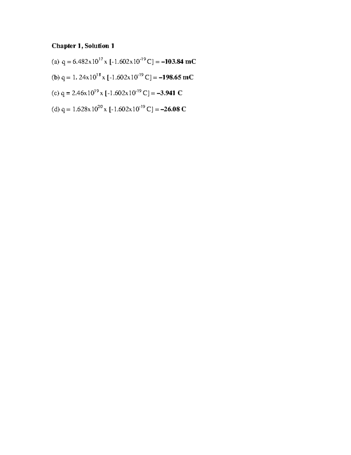 Chapter 1 - Fundamentals of Electric Circuits Alexander 5e Solution ch01 - C] = –103 mC (a) i ...