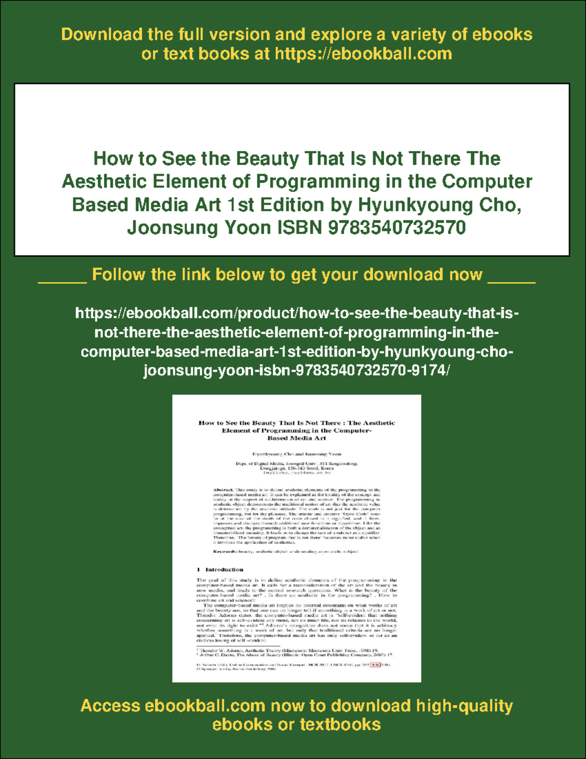 How to See the Beauty in Programming: Aesthetic Elements in Media Art ...