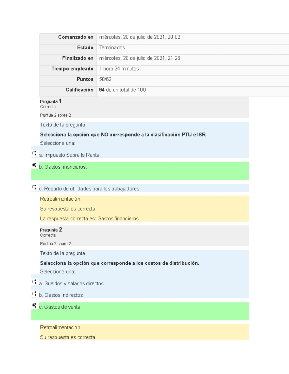 Examen Final - Contabilidad de costos - Studocu