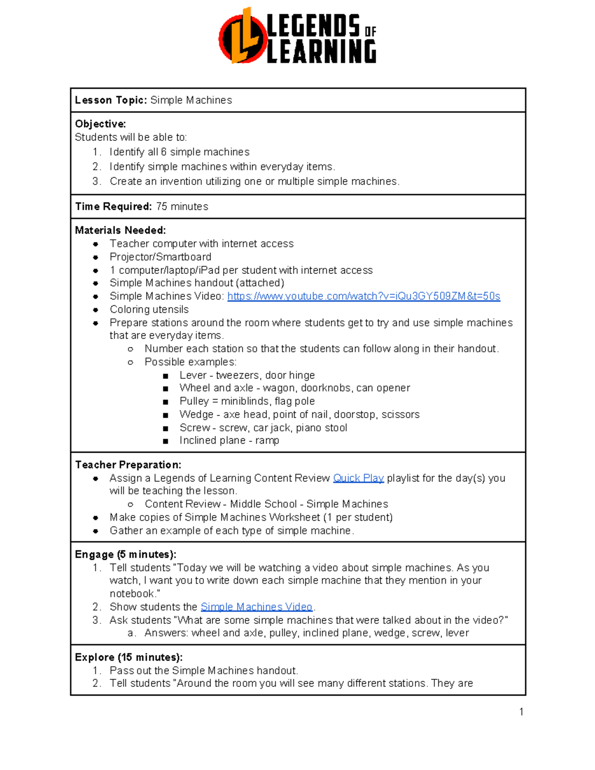 Simple-Machines - Simple machines - Lesson Topic: Simple Machines ...