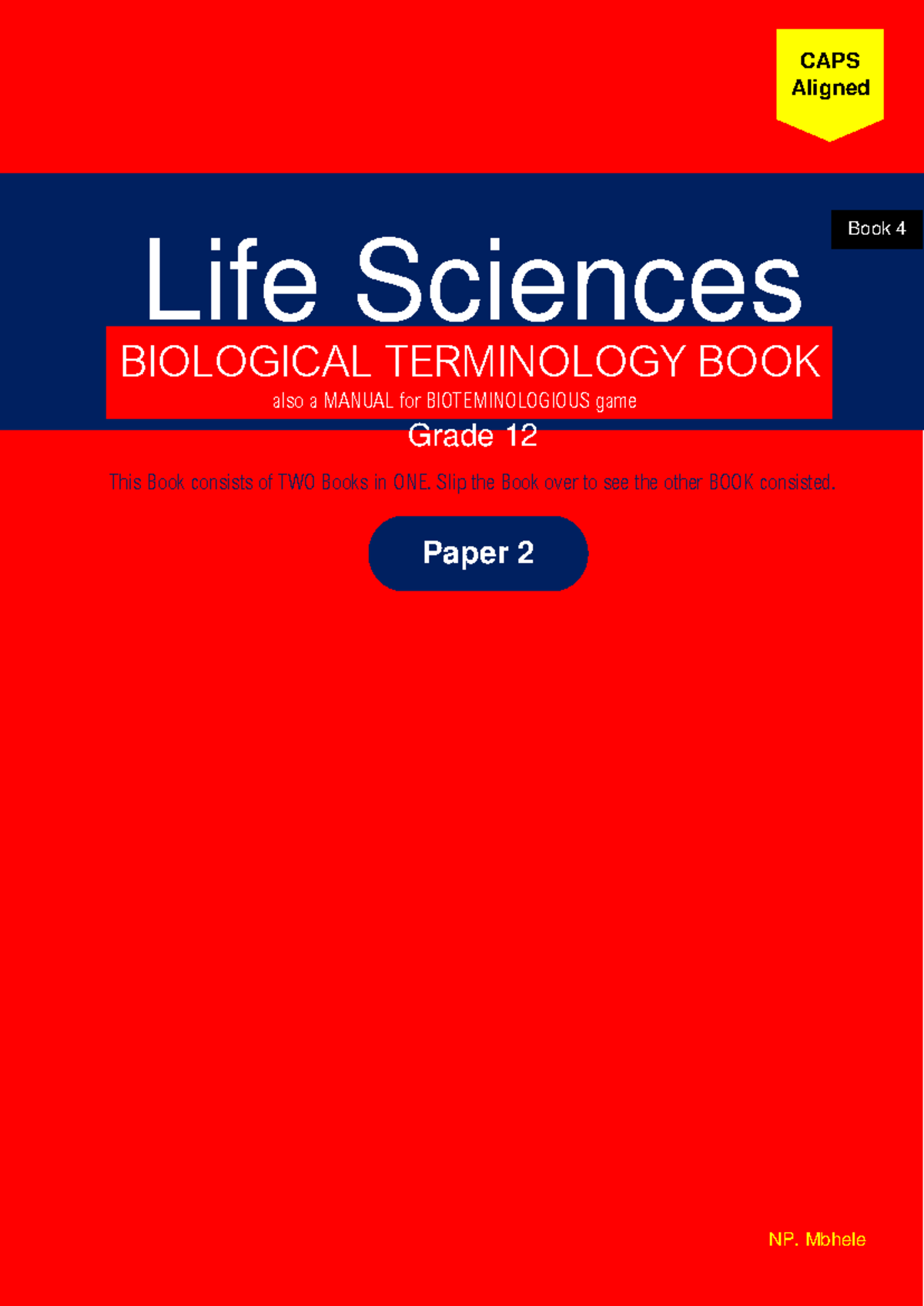 Grade 12 Life Sciences Biological Terminology Paper 2 by NP Mbhele ...