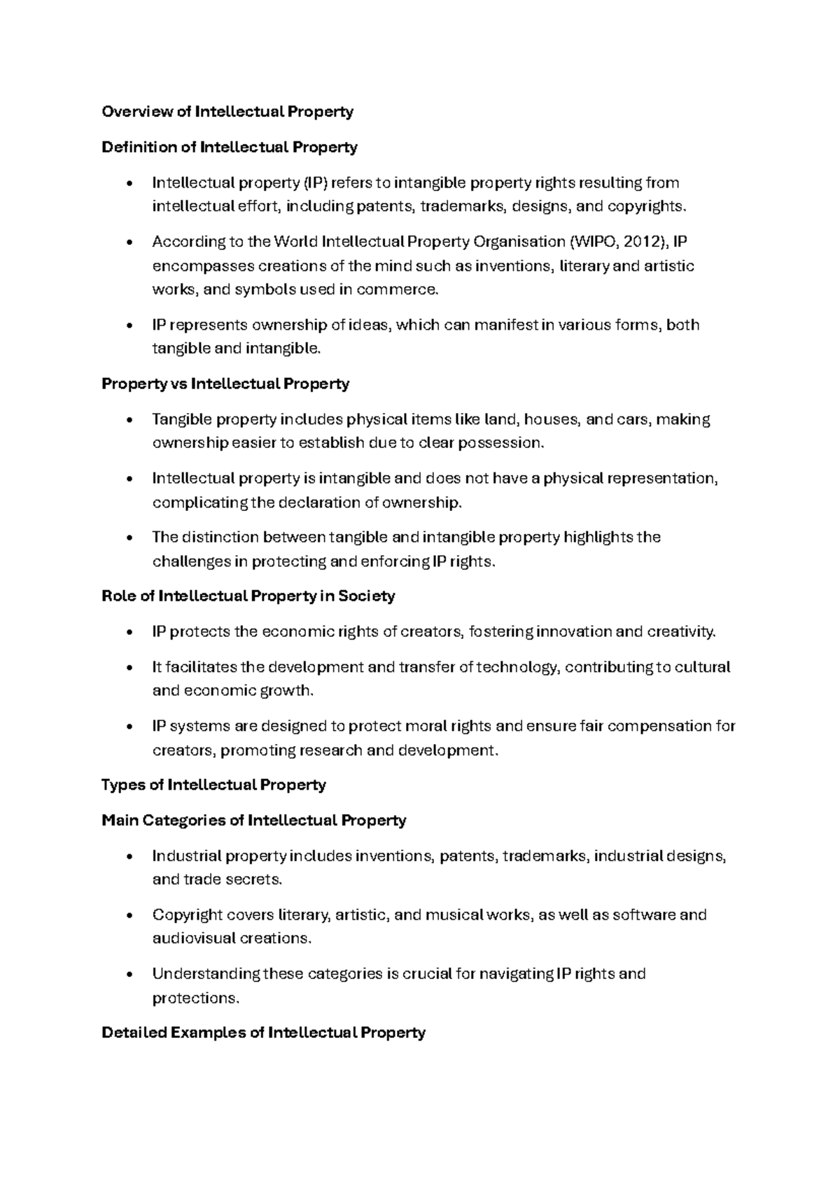 Intellectual Property Overview: Definitions, Types, and Ethical Issues ...