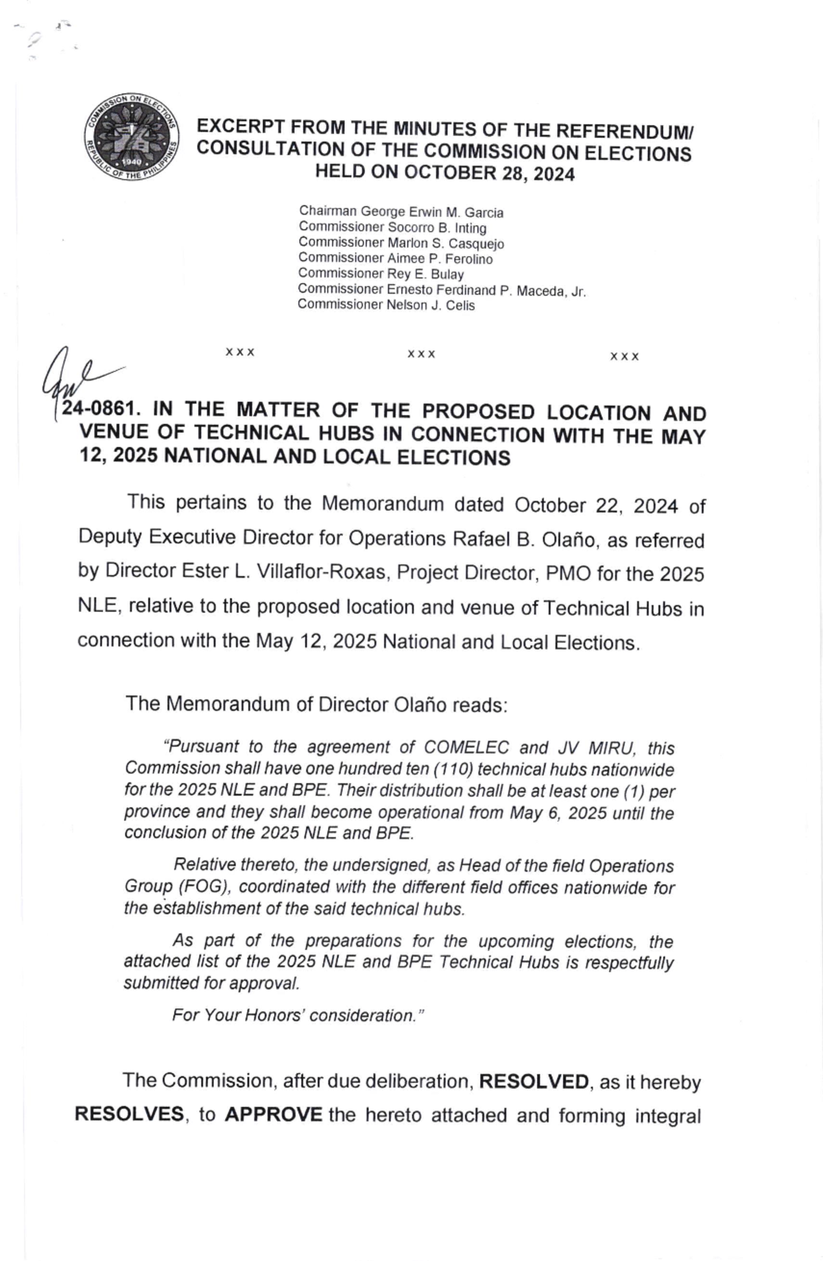 Proposed Locations & Venues for Technical Hubs in NLE 2025 - Studocu