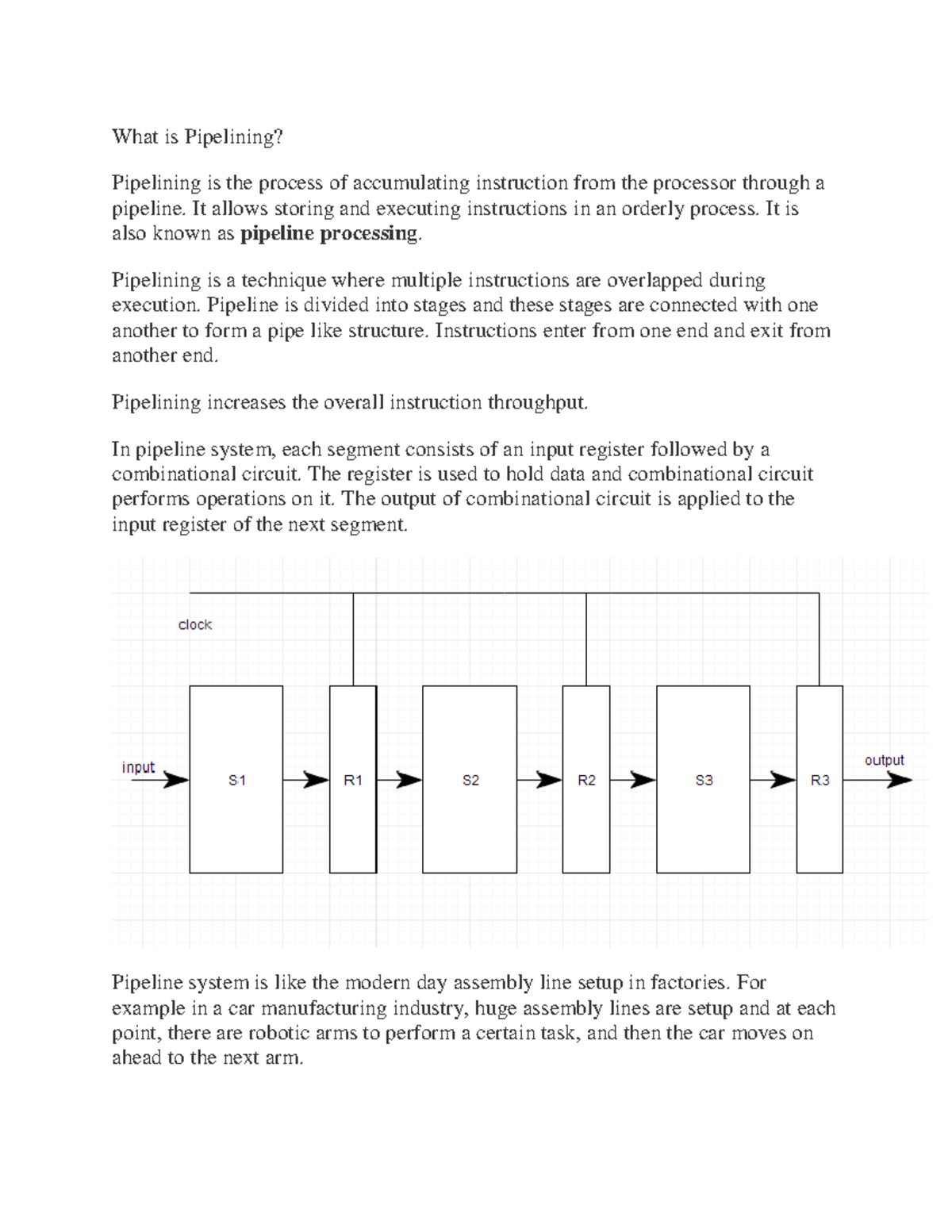 Pipelining and hazzard - What is Pipelining? Pipelining is the process of accumulating ...