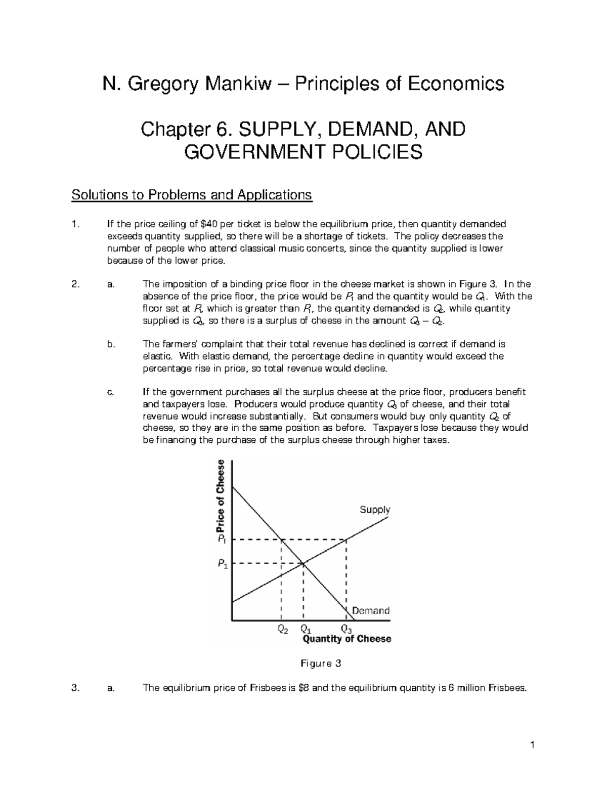 Mankiw Chapter 06Solutions Problems - N. Gregory Mankiw – Principles of ...