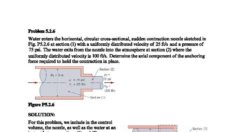Solution #8 - Practice on Fluid Dynamics Problems (PS35.MCD) - Studocu