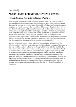 Unit 2 - Revision Booklet - Information - WJEC Level 3 Certificate in ...