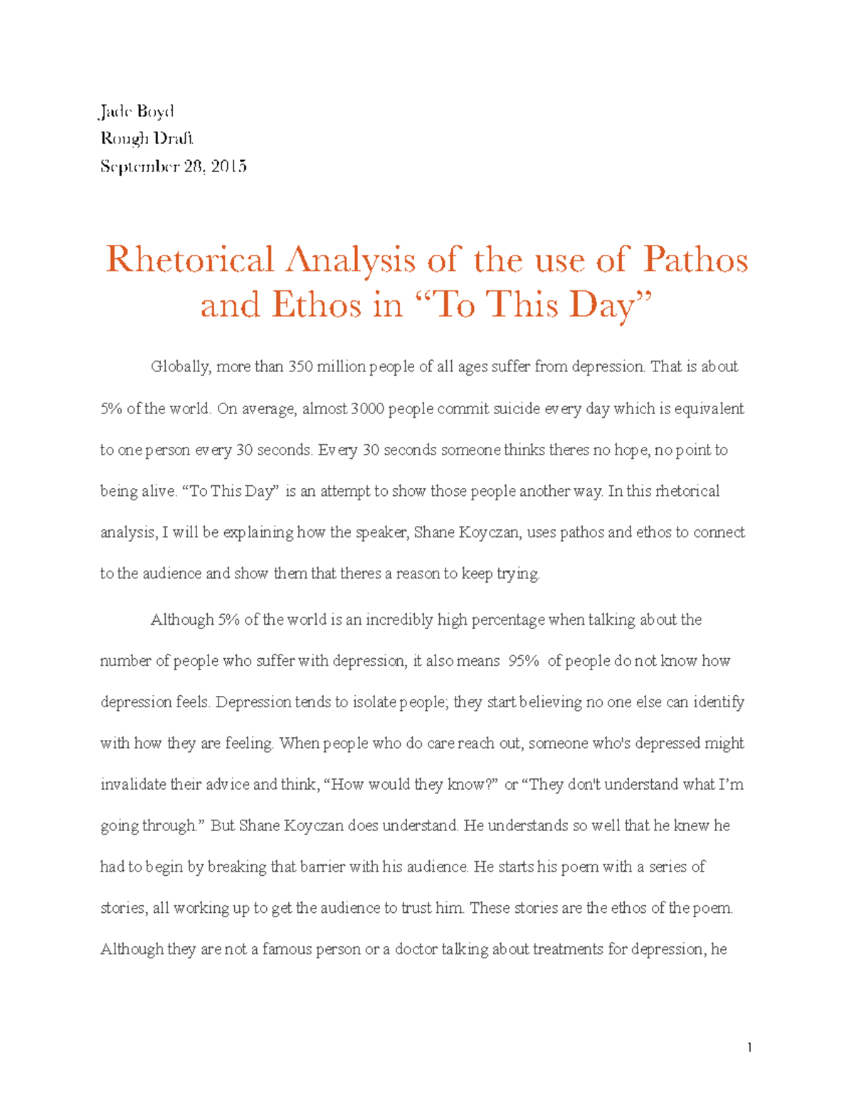 Rhetorical Analysis of the use of Pathos and Ethos in media - That is ...