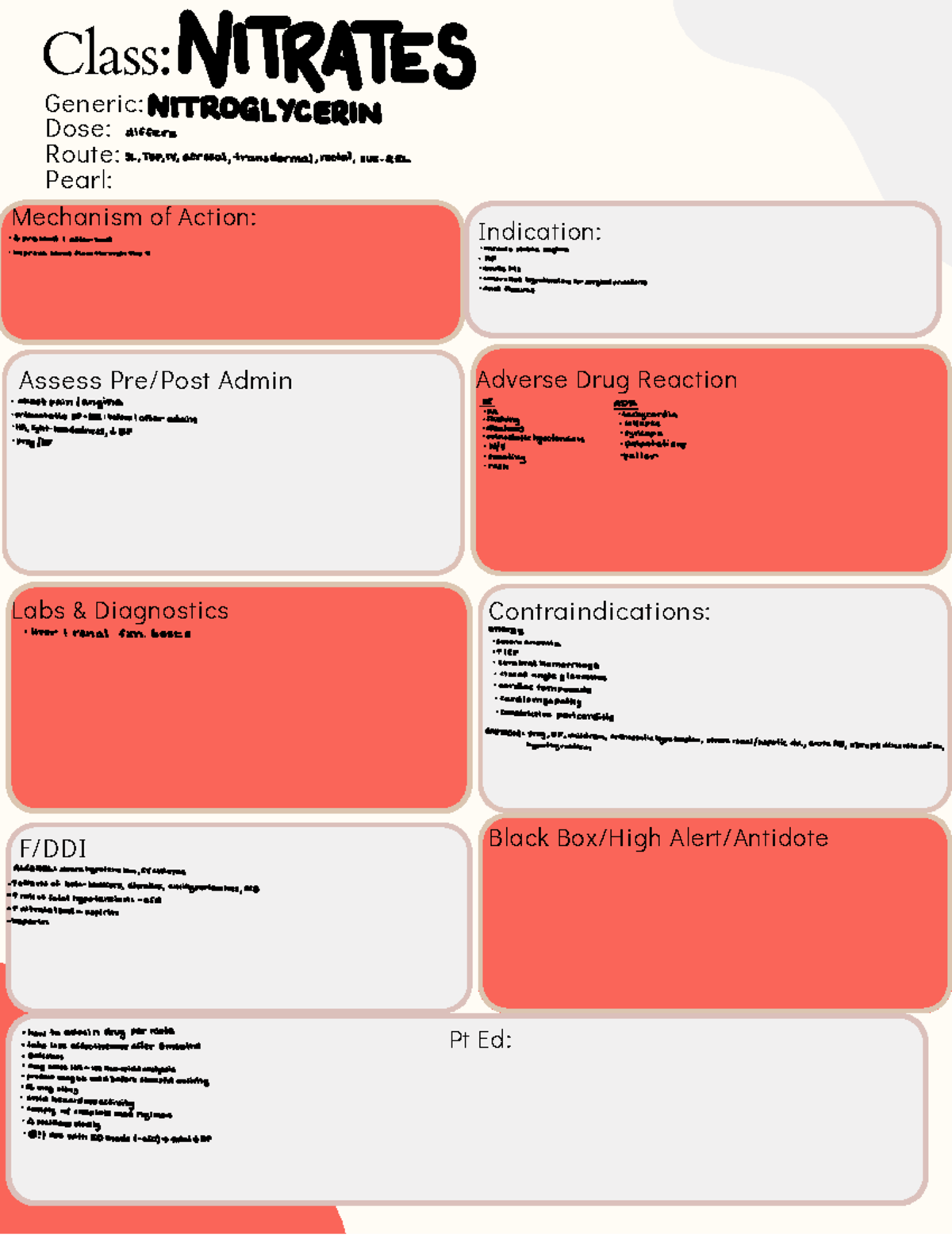 Annotated-Nitrates%28nitroglycerin%29 - Class: Mechanism of Action: F ...