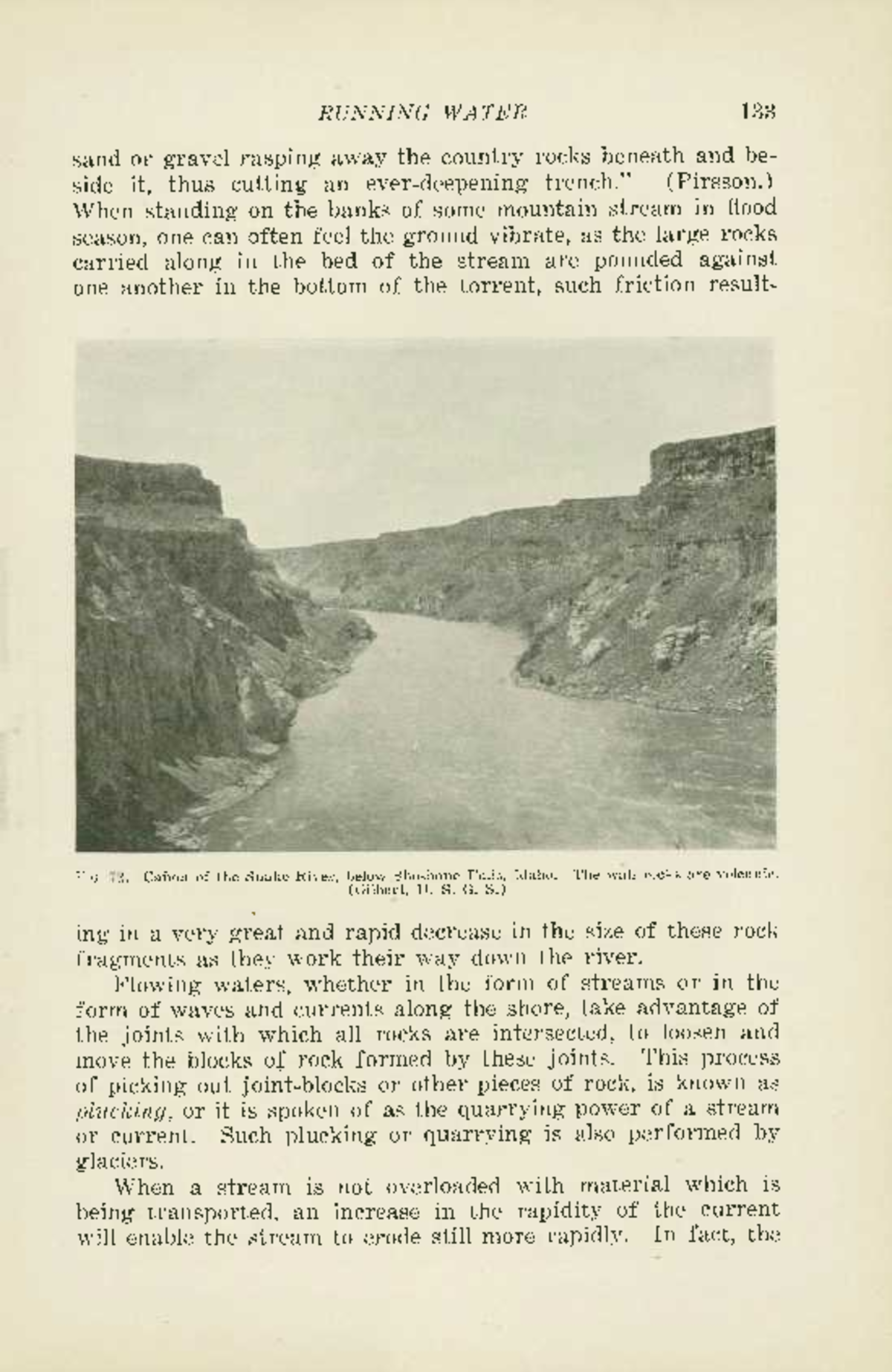 Geology Lecture: Erosion and Quarrying by Running Water (Course 133 ...