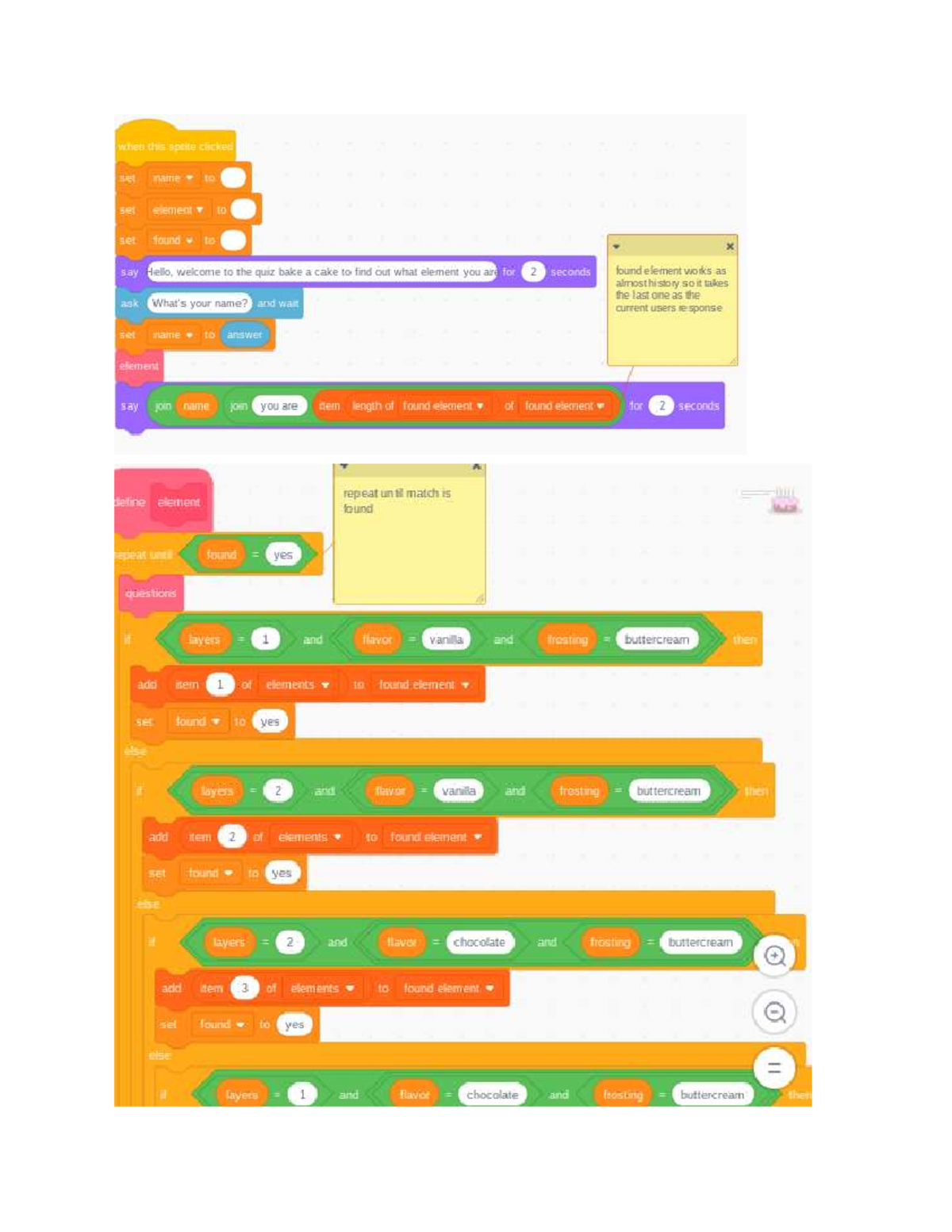 APCSP Create Task: Quiz on Cake Elements and Flavors - Studocu