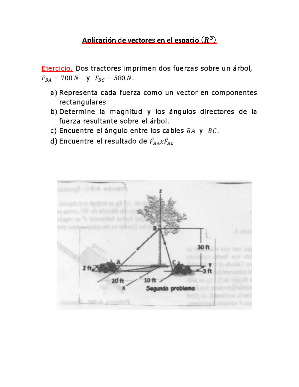Física P-14 Aplicación de vectores en el espacio R3 - Aplicación de ...