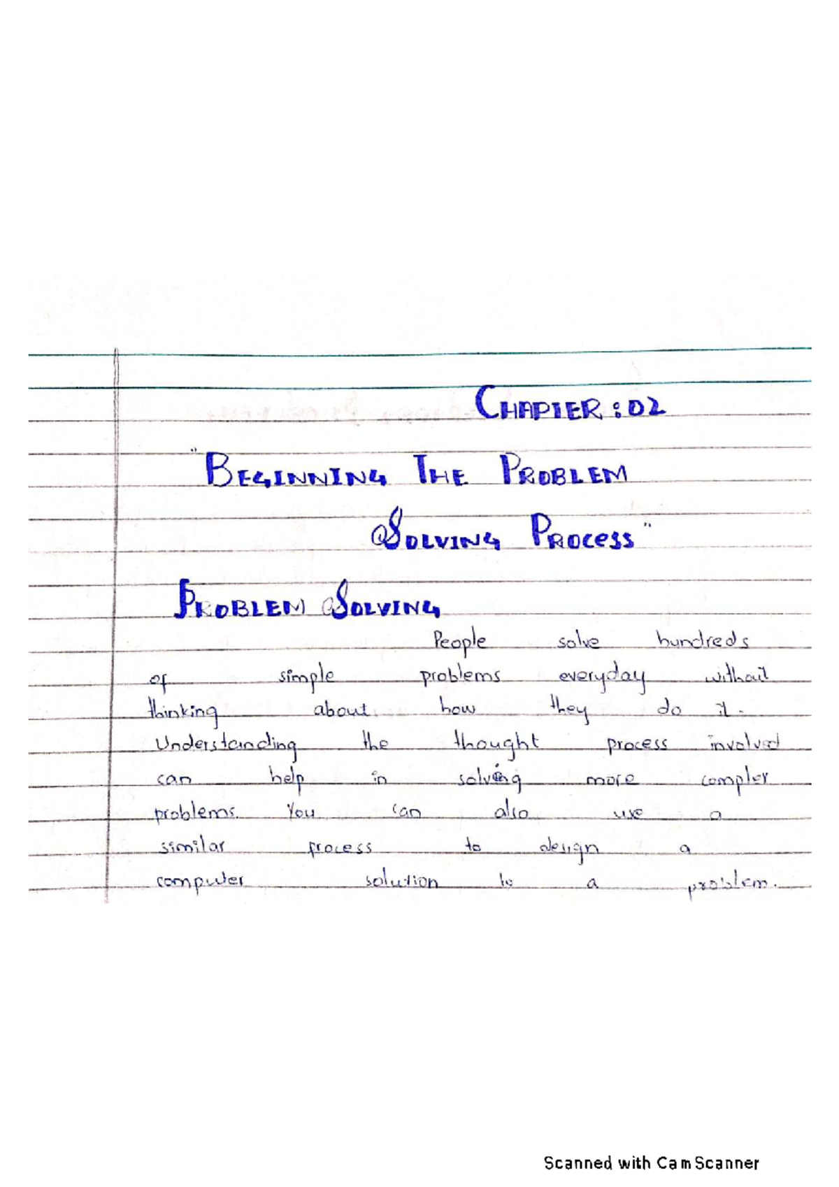 PF Chap#02: Understanding the Problem Solving Process in Programming ...