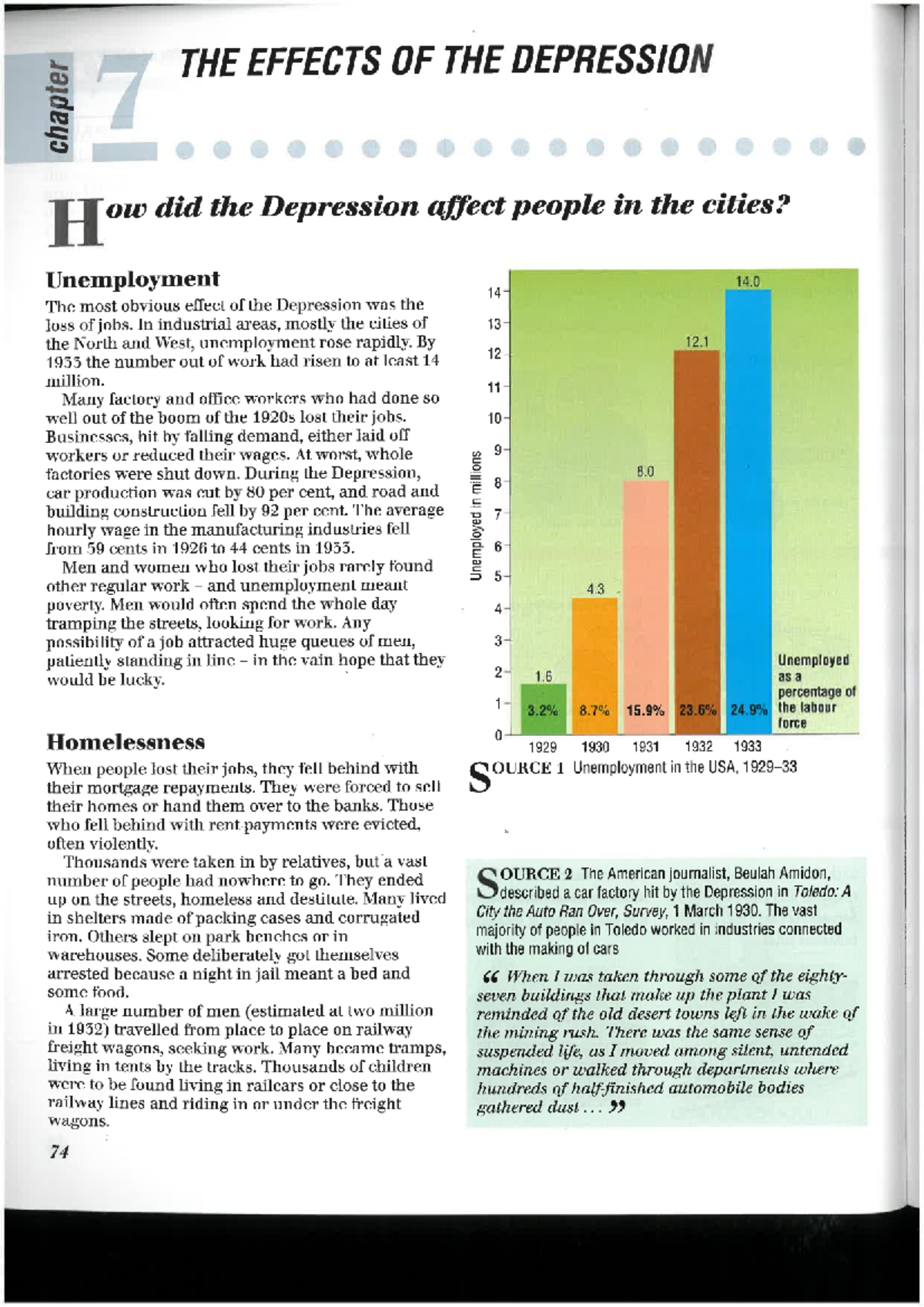 Chapter: The Great Depression - Effects on Urban Populations - Studocu
