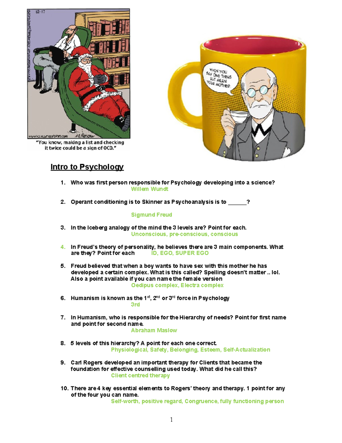Psychology 101: Concepts Review on Intro, Learning & Social Psychology ...